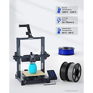 ELEGOO PLA Filament 1.75mm Black 1KG, 3D Printer Filament Dimensional Accuracy +/- 0.02mm, 1kg Spool(2.2lbs) Fit Most FDM 3D Printers