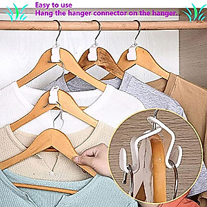 Clothes Hanger Connector Hooks,Hincell 120pcs Thickened Hanger Hooks for Clothes Hanger Extender Cascading Hangers, Outfit Hangers Connection Hook, Space Saving Organizer for Heavy Duty Clothes Closet