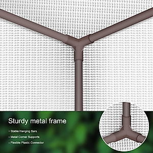 ATOUR 2x2 Grow Tent, 24"x24"x48''High Reflective Mylar 1680D Hydroponic Grow Tents, Waterproof Grow Tent with Double Cleart Observation Door and Floor Tray, for Indoor Plant Growing