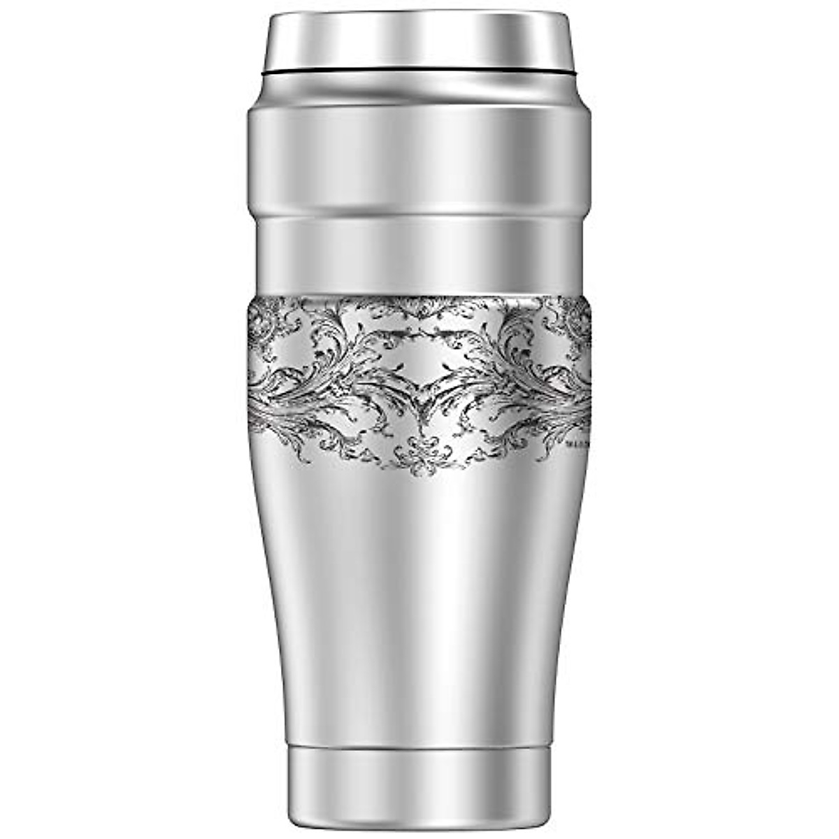 THERMOS Superman Winged Logo, STAINLESS KING Stainless Steel Travel Tumbler, Vacuum insulated & Double Wall, 16oz