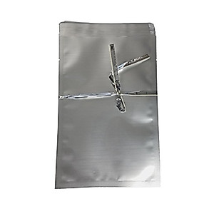 7.5 Mil Mylar Bags/Pouches - Multiple Sizes Genuine Aluminum Foil-Lined Bag for Long Term Food, Grain, Rice, Baking, Storage Container (50) (8"x12")