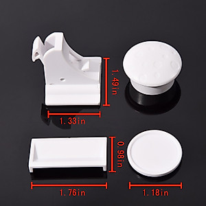 Child & Baby Magnetic Safety Proof Hidden Cabinet Drawer Locks Easy to Install-No Tools Or Screws Needed(4locks+1key)