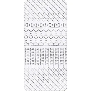 nuLOOM Moroccan Anti Fatigue Kitchen or Laundry Room Comfort Mat, 18" x 30", Light Grey
