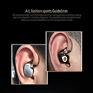 Kz ATE Copper Driver Ear Hook HiFi in Ear Earphone Sport Headphones for Running with Foam Eartips with Microphone