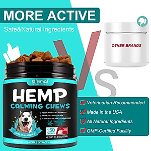 Calming Chews for Dogs 150 Cherws, Dog Calming Treats, Helps with Dog Anxiety, Separation, Barking, Stress Relief, Melatonin for Dogs, Sleep Calming Aid, All Breeds & Sizes (Pekingduck-150Chews)