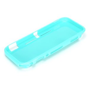 Shanrya Game Console, Portable Comfortable Anti Fingerprint TPU Sleeve Half Packed Precise Cutou for Switch Lite(Turquoise)