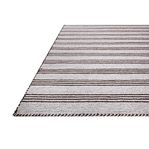 Loloi Magnolia Home by Joanna Gaines x Charlie Silver/Bark 5'-0" x 7'-6" Area Rug