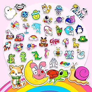 600Pcs Stickers for Kids, Water Bottle Stickers, Vinyl Waterproof Scrapbook Cute Bulk Stickers Pack for Laptop Skateboard Computer Guitar, Mixed Colorful Cool Stickers for Teens Kids Boys Girls