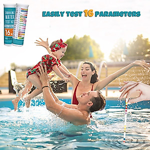 Water Testing Kits for Drinking Water, 125 Home Tap and Well Water Test Strips with Hardness, pH, Lead, Iron, Copper, Chlorine, and More