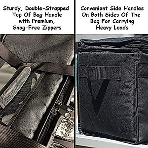 FRESHIE Insulated Food Delivery Bag with Cup Holders/Drink Carriers Premium XXL, Great for Beverages, Grocery, Pizza, Commercial Quality Hot and Cold (XL Pro)