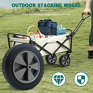 DEEPDREAM 8 Inch Rubber Wheels,Replacement Rubber Tire Semi-Pneumatic Tire Wheel with 1/2-Inch Bore Offset Axle Run Flat with 110 lbs Max Load for Hand Trucks,Lawnmowers,Utility Carts