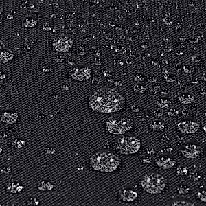 Waterproof PU Backing Canvas Fabric, Soft 600 Denier Ripstop Canvas Cordura Fabric for Outdoor/Indoor, DIY Craft, Awning, Marine, Tent, Bags, Upholstery, 60"Wide, Sold by The Yard(Black)