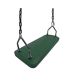 FXJ Swing Swing Seat for Kids Children with Heavy Duty Chain Tree Hanging Swing for Playground Backyard and Playroom Easy Install Outdoor Playground Tree Swing Set for Kids Adults (Color : Green)
