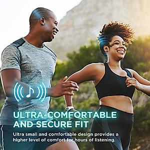 Cambridge Soundworks OontZ True Wireless BudZ, Bluetooth Wireless Sports Earbuds with Amazing Sound and Rich Bass, Compact Charging Case for up to 12 Hours Playtime, Sweatproof Earbuds (Black)