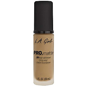 L.A. Girl Pro Matte Foundation, Medium Beige, 1 Fluid Ounce