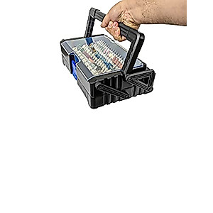 LINE10 Tools 500pc Rotary Tool Accessories Attachments Kit in Cantilever Storage Organizer Case Box Set