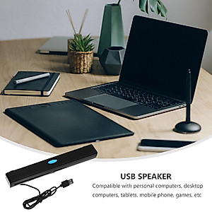 UKCOCO Sound Bars for TV, Small Surround Soundbar Speakers for PC/Gaming/Projectors