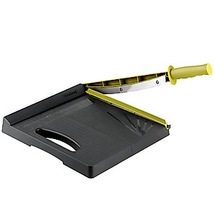 Meafeng A4 Paper Trimmer, Foldable Guillotine Paper Cutter with Hand-held, 12 inch Cut Length, 16 Sheets Capacity, for Scrapbooking Crafts Photo & Label