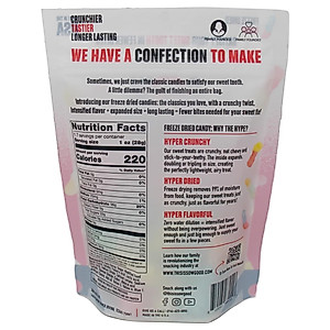 Sow Good Freeze Dried Candy 4 Flavor Variety - (1) Each: Crunchy Worms, Crunchy Bears, Cookie Dough Bombs, Lil' Mints (1.3-1.9 Ounces) Plus Recipe Booklet Bundle