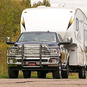 CURT 16104 Industry-Standard 5th Wheel Hitch Rails, Gloss Black, 25,000 Pounds