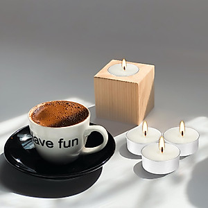 50-Pack Tea Lights Candles,White Unscented Smokeless Votive Little Candles for Anniversaries,Wedding,Birthdays,4 Hours