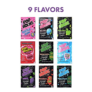 BLUE RIBBON, Pop Rocks Pack - 9-Flavor Variety-18 Piece