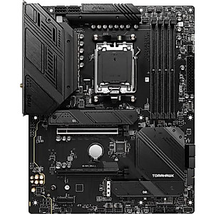MSI MAG B650 Tomahawk WiFi Gaming Motherboard (AMD AM5, ATX, DDR5, PCIe 4.0, M.2, SATA 6Gb/s, USB 3.2 Gen 2, HDMI/DP, Wi-Fi 6E, AMD Ryzen 7000 Series Desktop Processors)