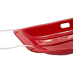 Avalanche Brands - 48" Classic Downhill Toboggan Snow Sleds - Red & Pink