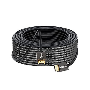 iBirdie 4K HDR HDMI Cable 50 Feet in-Wall CL3 Rated 4K60Hz (HDR10 8/10bit 18Gbps HDCP2.2 ARC) High Speed Ultra HD Shielded Cord Compatible with Apple-TV PS4 Xbox PC