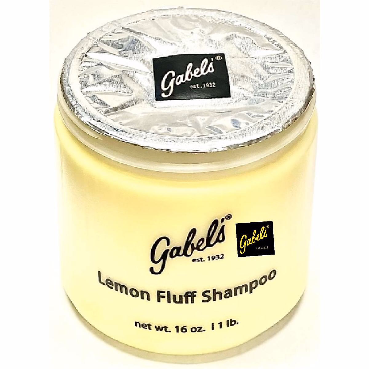 Gabel's Lemon Fluff Clarifying Shampoo 16oz (2024 manufacturer new package) Authentic Gabel's Manufacturer Direct have (Protection seal with Gabel's black logo label) Pack of 2