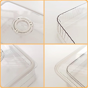 Vellsenne Cheese Container with Airtight Lid and Time Recording - Fridge Cheese Saver