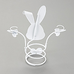 The Lakeside Collection Easter Bunny Wine or Beverage Bottle and Drinking Glass Holder