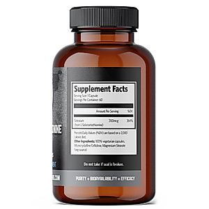 Selenium 200mcg Supplement - Selenomethionine - 60 v-caps by Pure Lab Vitamins - Gluten Free Made in Canada.