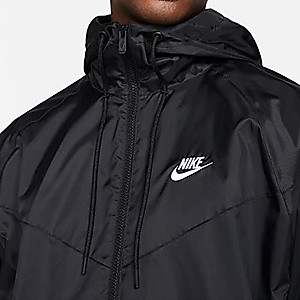 Nike mens Sportswear Windrunner Hooded Windbreaker Coat, Black, XX-Large