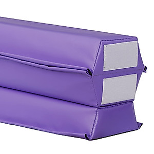 Oteymart Balance Beam Folding Gymnastics Beam Extra Firm Foam Anti-Slip Bottom Equipment for Floor Home Training, Kids, Adults (9)