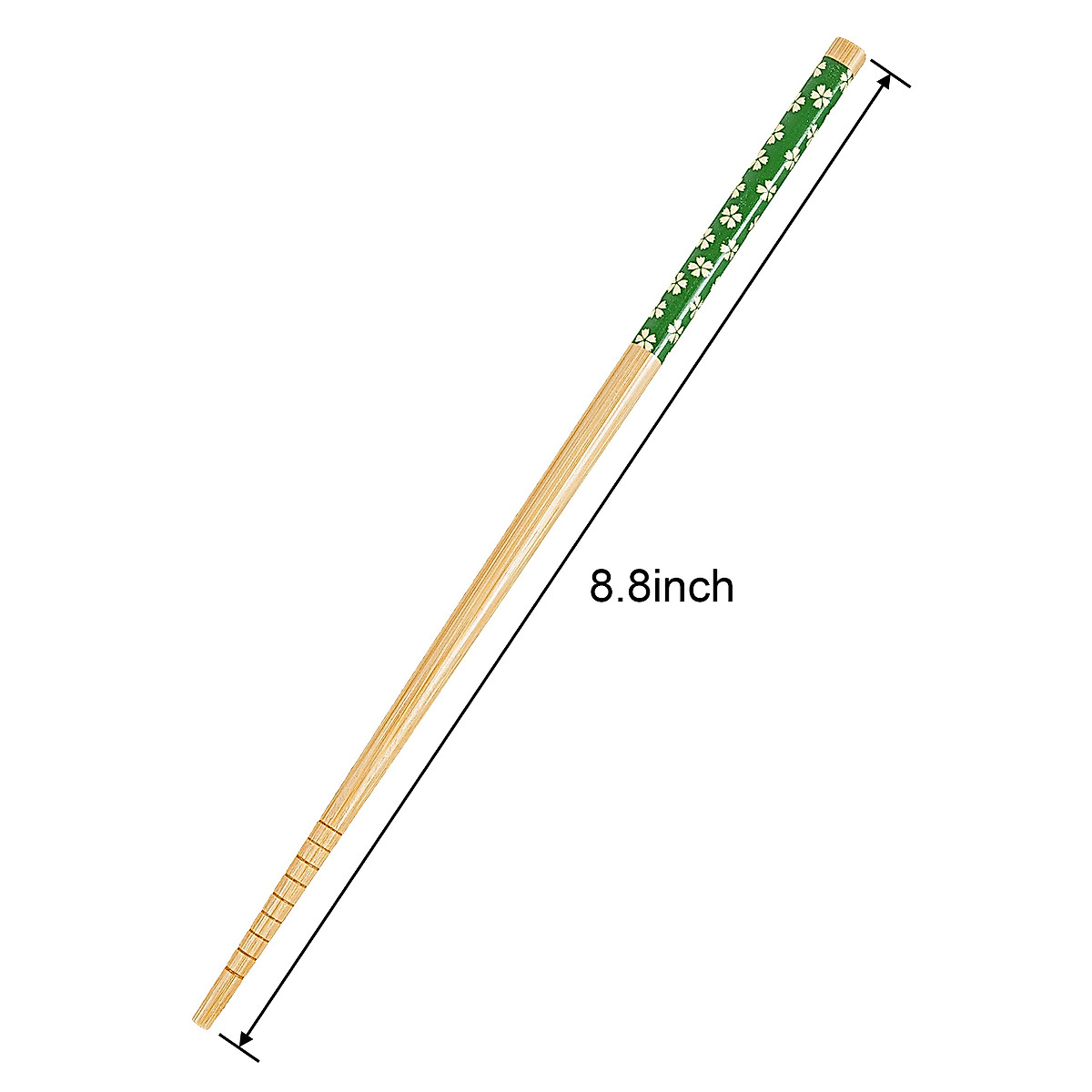 Lourmet 5 Pairs Multicolor Bamboo Chopsticks 8.8 inches Long - Reusable Chopsticks Dishwasher Safe for Chinese Foods, Japanese Chopsticks, Non Slip and Sturdy