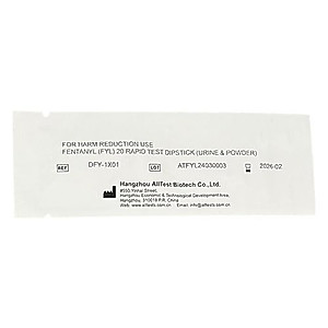 ALLTEST Fentanyl Test Strips - 10 Test Strips Per Pack - #1 Global Selling Fentanyl Test Strips for Powder or Liquid - Harm Reduction Tool, Overdose Prevention, 1 Minute Results, 20ng/mL Cut-off