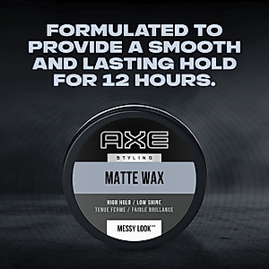 Axe Styling Messy Look Textured Matte Hairstyle Pomade Easy to Use Styling Hair Product 2.64 oz