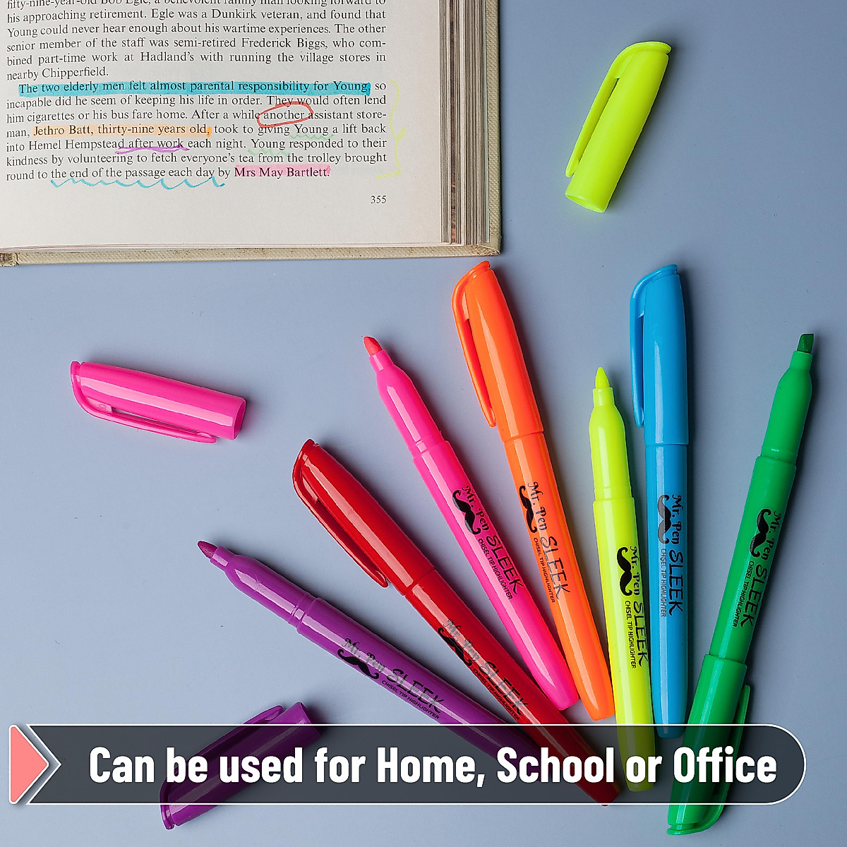 Mr. Pen Highlighters, Assorted Colors, Pack of 28