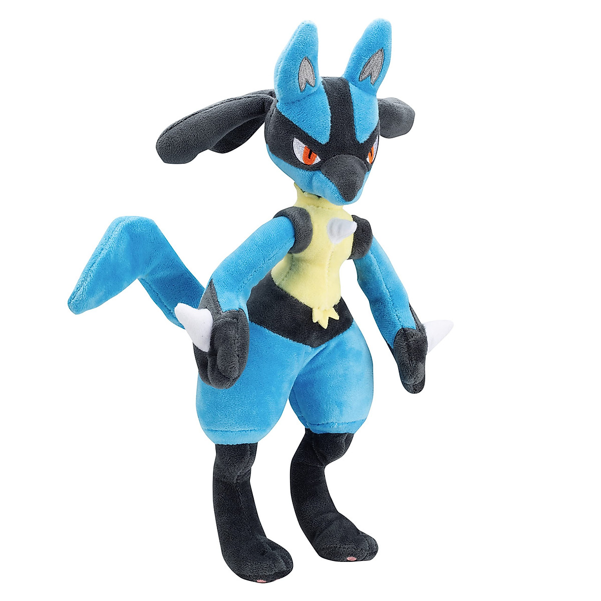 Pokemon 12" Large Lucario Plush - Officially Licensed - Generation IV Figure - Authentic Soft Stuffed Animal Toy - Valentine's Day & Easter Basket Stuffer Gift for Kids, Boys, Girls - 2+