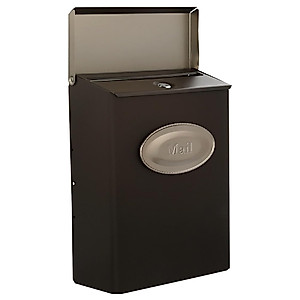 Architectural Mailboxes Designer Galvanized Steel Wall-Mount Mailbox, DVKPBZ0AM, Venetian Bronze, Medium