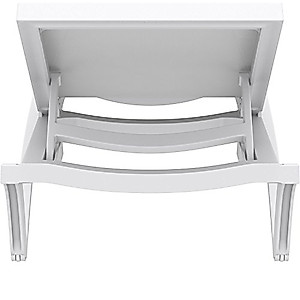 compamia pacific sling chaise lounge in white (set of 2)