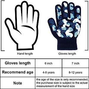 Remifa 12 Pairs Kids Winter Gloves, Christmas Gifts for kids Children Warm Magic Knit Gloves for Boys Girls
