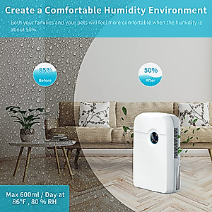 Dehumidifiers for Home, Dehumidifier 4500 Cubic Feet (320 sq ft) Electric Dehumidifiers with Remote Control, Auto Shut Off, 77.4oz Quiet Air Dehumidifier