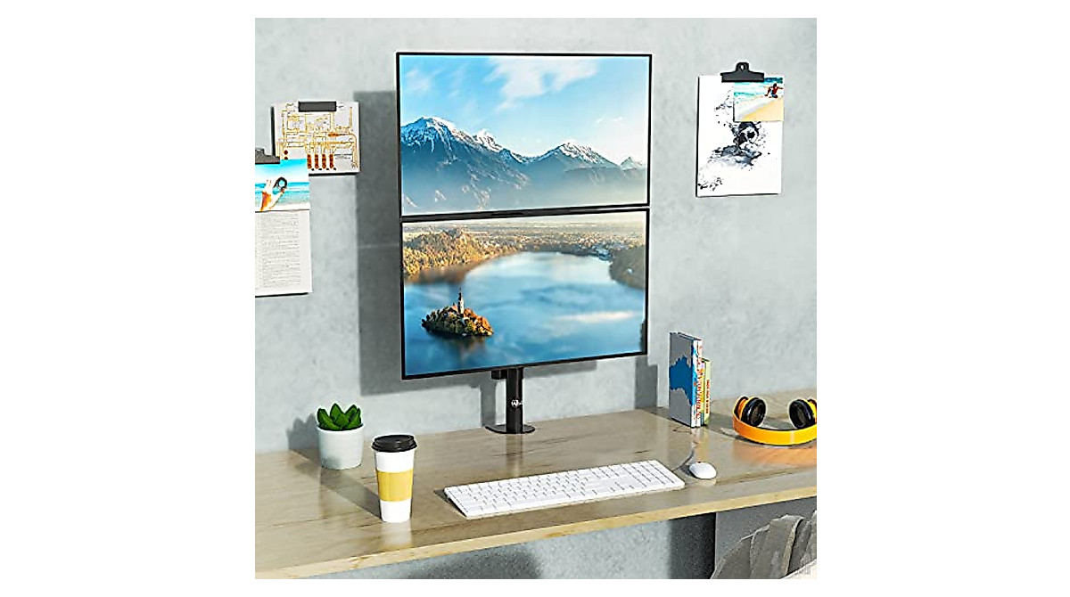 WALI Dual Monitor Desk Mount for 27" Screens
