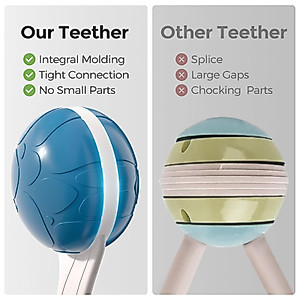 Evoceler Baby Rattles - 10 Pcs Food Grade Teething Toys 0-12 Months, Features Rattle Sound, Soft Baby Rattles 0-6 Months for Gums Soothing, Baby Teether Baby Shower Gifts with Storage Box