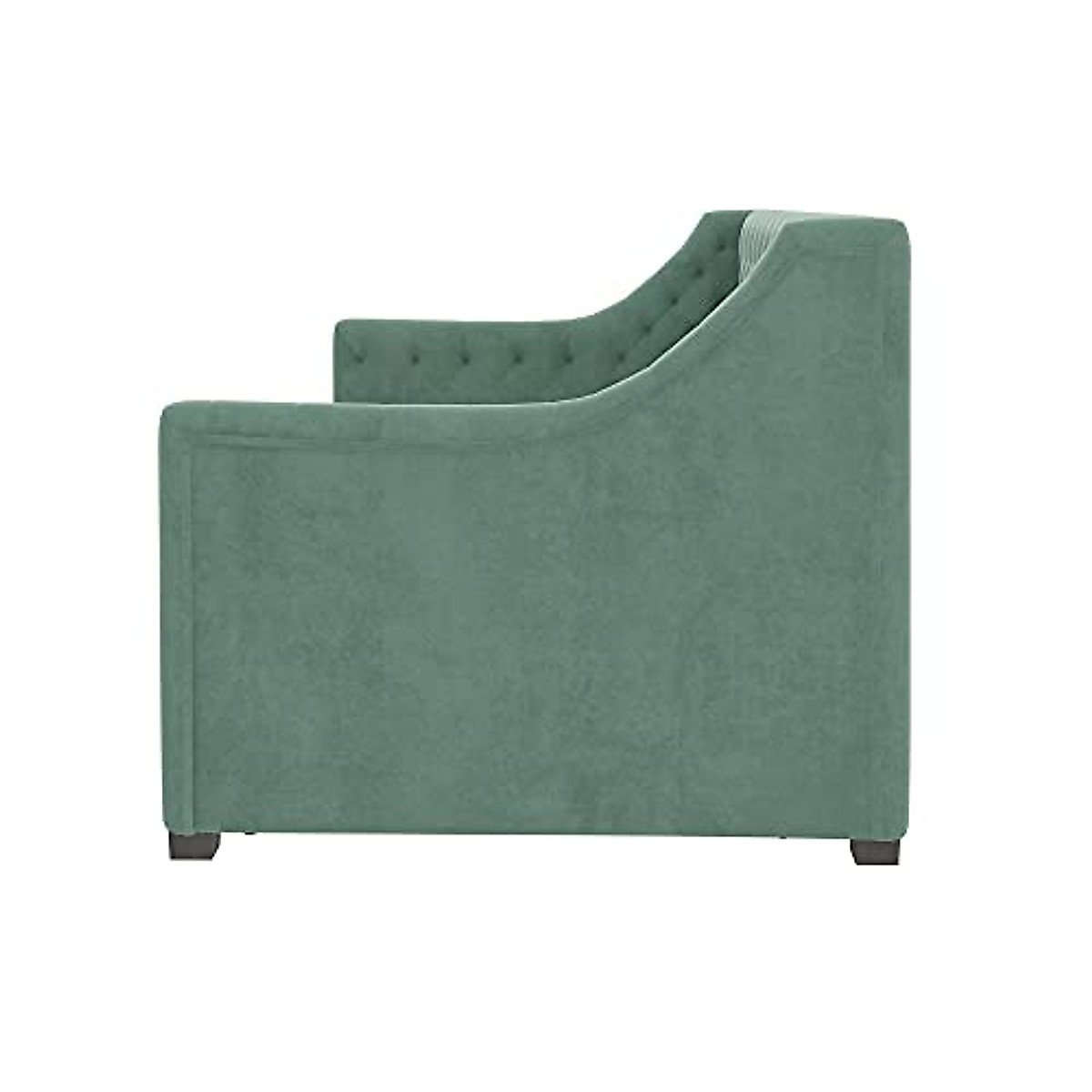 Little Seeds Ambrosia Diamond Tufted Upholstered Design Daybed and Trundle Set, Twin Size Frame, Teal