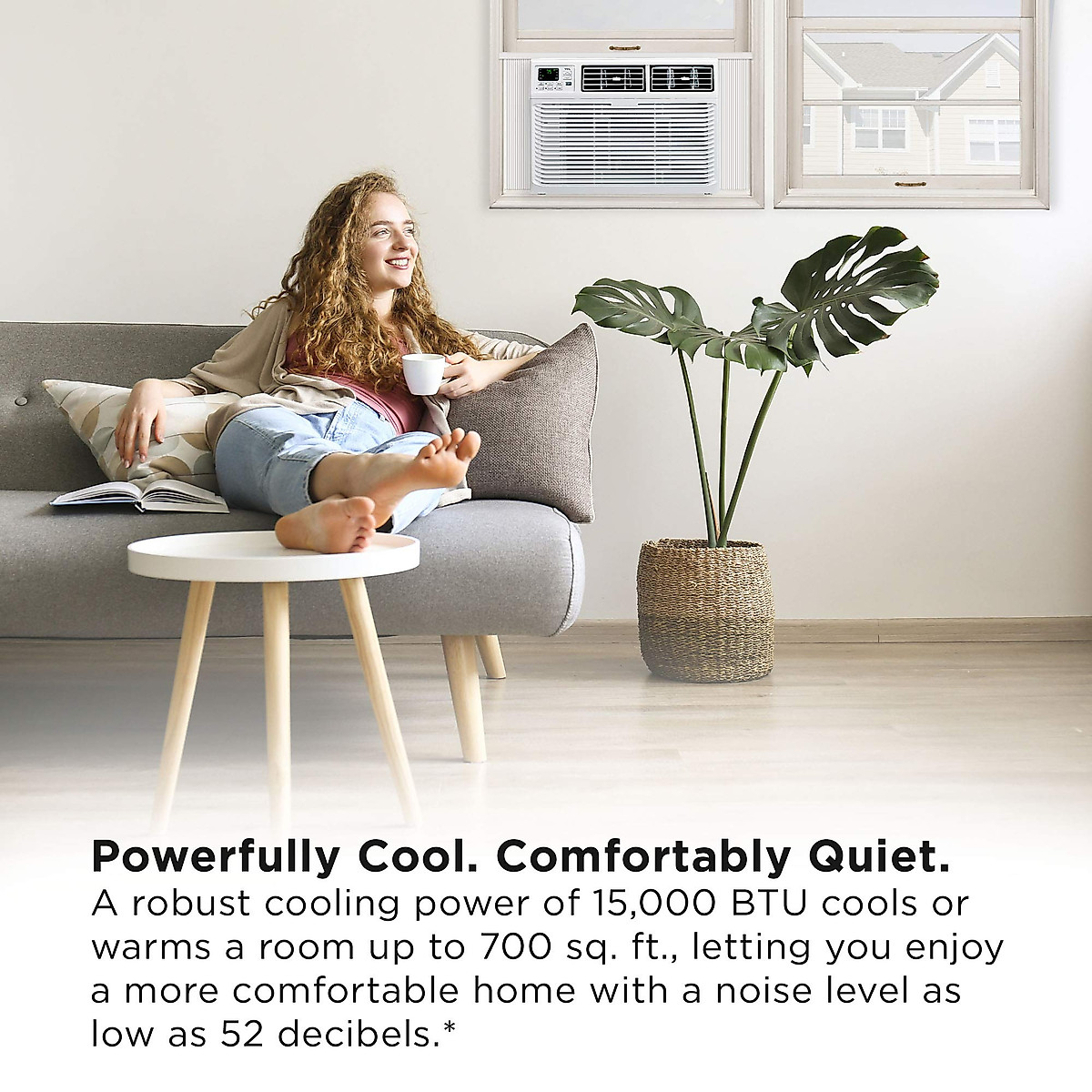 TCL 15W3E1-A Home Series Window Air Conditioner, 15,000 BTU, White