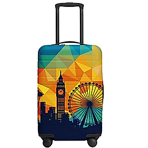 URBEST Luggage Cover Protector Suitcase Anti Scratch Dirt Covers, Fits 18"-22" Luggage Modern City