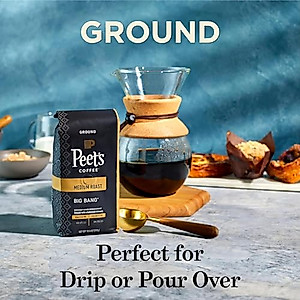 Peet's Coffee, Dark Roast Ground Coffee - Major Dickason's Blend 63 Ounces 10.5 Ounce (Pack of 6)